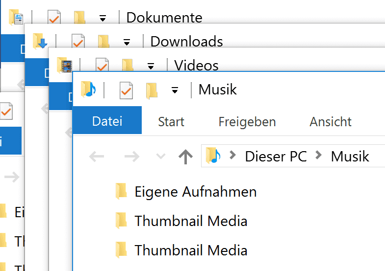 Windows 10: Ordner "Eigene Aufnahmen" und "Gespeicherte Bilder ...