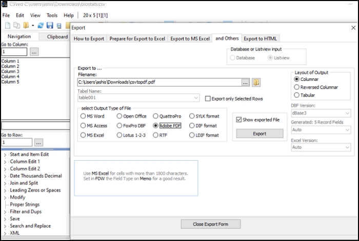 Kostenlos Csv Dateien In Pdf Dokumente Konvertieren Windowsmaconline Easeus